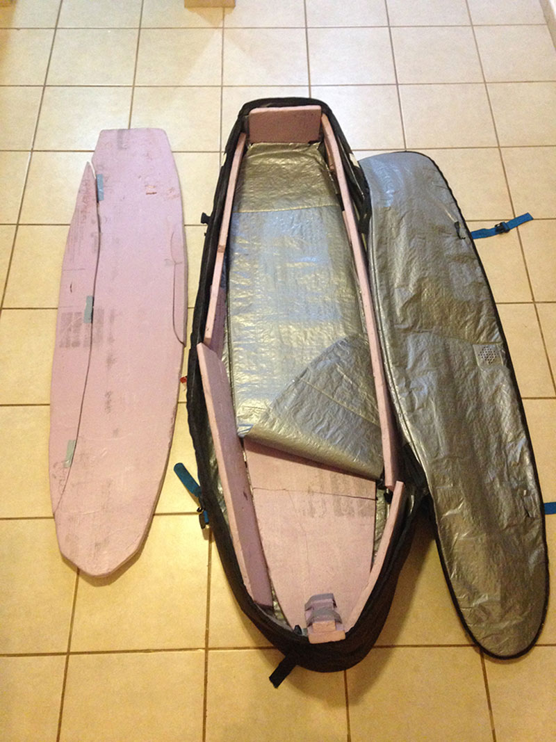 How To Make A Solid Travel Proof Board Bag - TheKiteMag